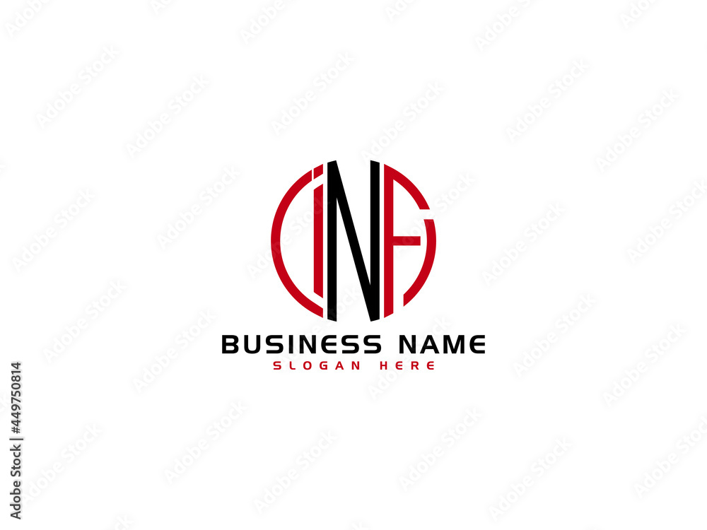 Letter INF Logo Icon Vector Image For Business Stock Vector | Adobe Stock