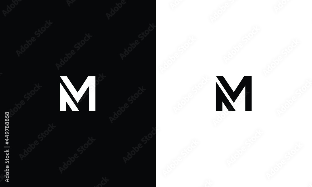 Initial Letter M Logo Illustration Design Stock Vector | Adobe Stock
