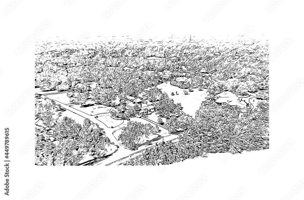 Building view with landmark of Jackson is the capital city in ...