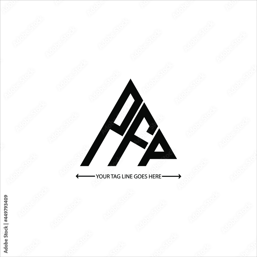 PFP letter logo creative design. PFP unique design Stock Vector | Adobe ...