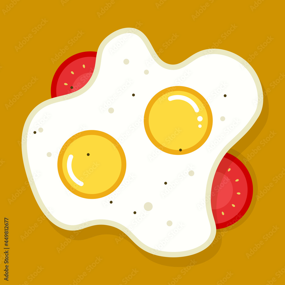 Scrambled eggs. Cook breakfast, pours oil into frying pan, breaks egg ...