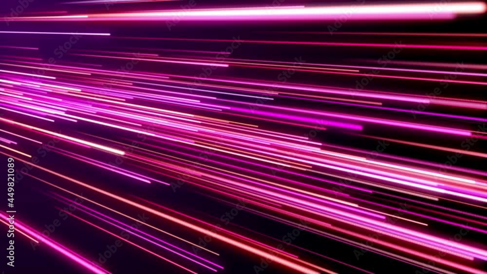 Abstract Tech Futuristic Motion Colorful Perspective View Glowing Light ...
