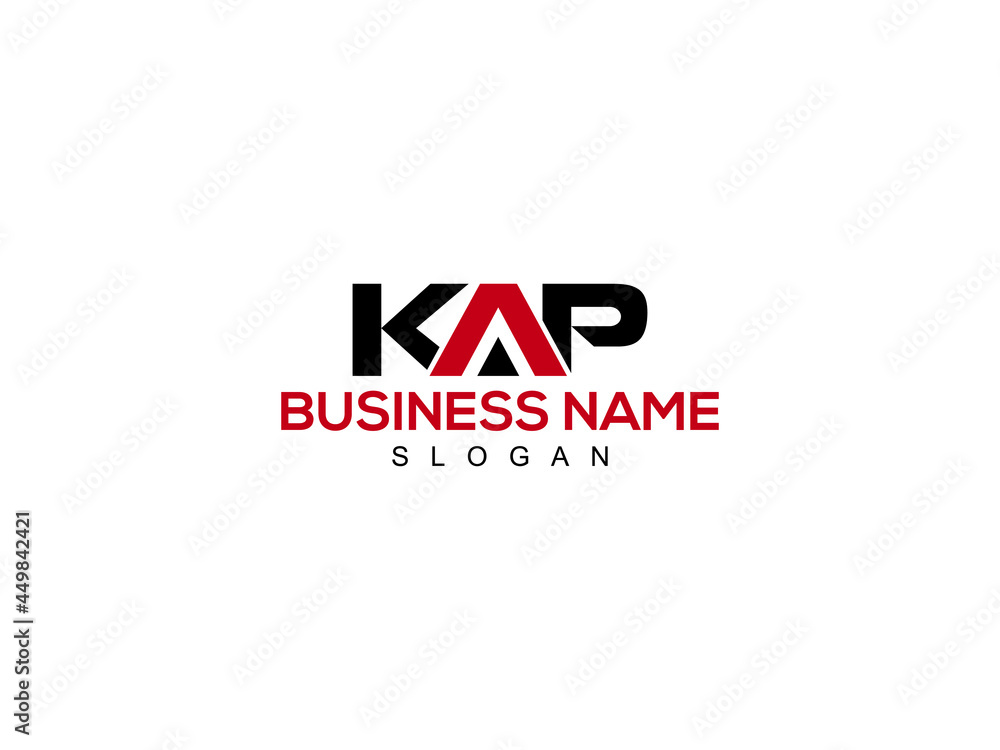 Alphabet Letter KAP Logo Icon Vector For Business Stock Vector | Adobe ...