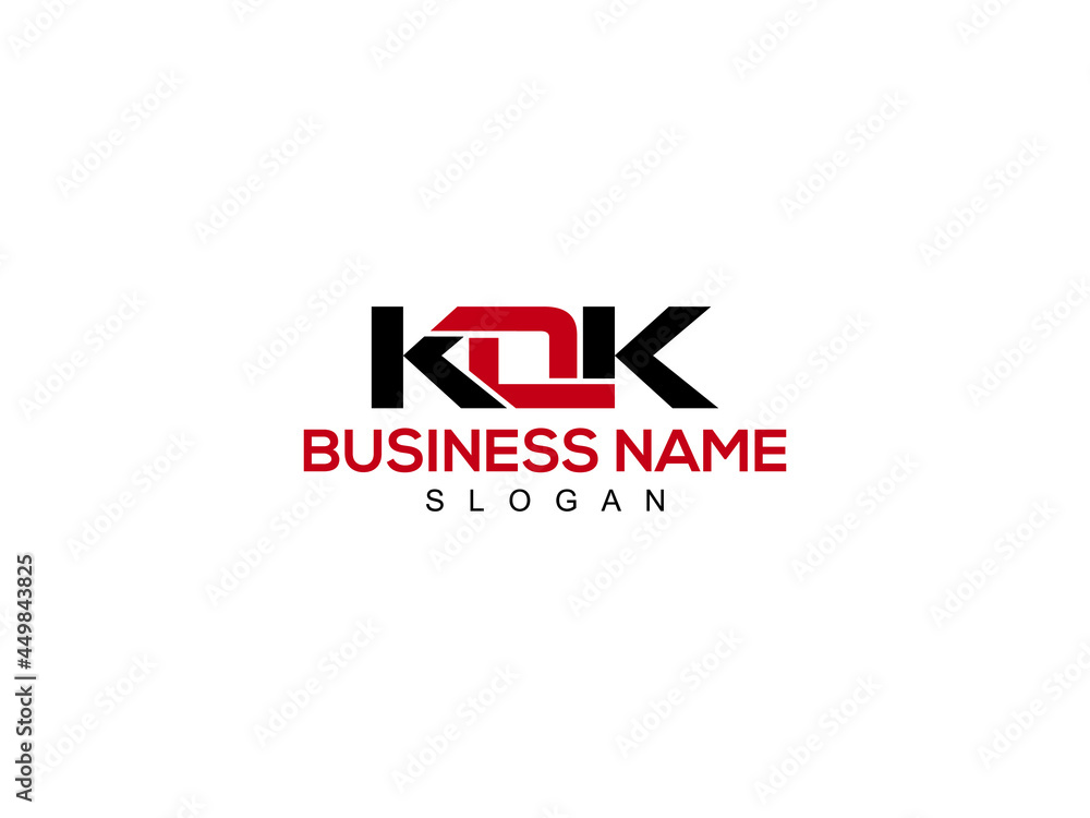 Alphabet Letter KDK Logo Icon Vector For Business Stock Vector | Adobe ...