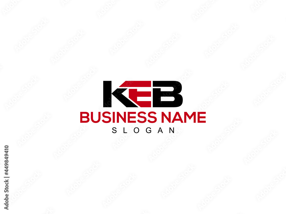 Alphabet Letter KEB Logo Icon Vector For Business Stock Vector | Adobe ...