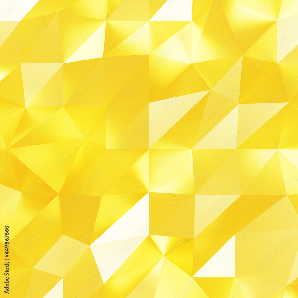 Gold polygon background 3d rendering, 3d illustration. Abstract triangle background. Gold ...