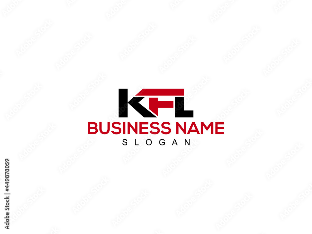 Alphabet Letter KFL Logo Icon Vector For Business Stock Vector | Adobe ...