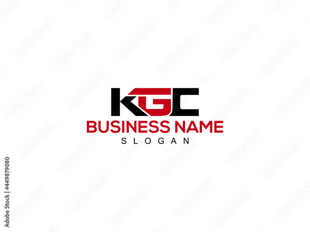 Alphabet Letter KGC Logo Icon Vector For Business Stock Vector | Adobe ...