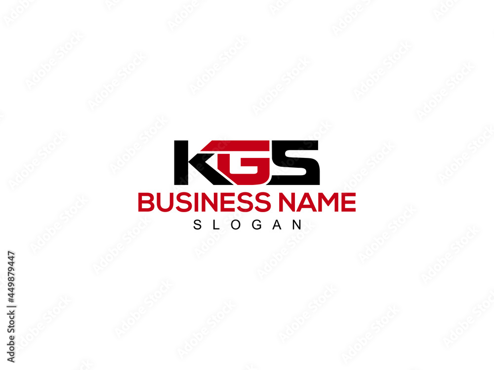 Alphabet Letter KGS Logo Icon Vector For Business Stock Vector | Adobe ...