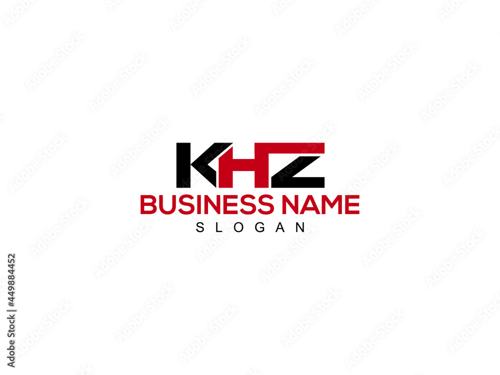 Alphabet Letter KHZ Logo Icon Vector For Business Stock Vector | Adobe ...