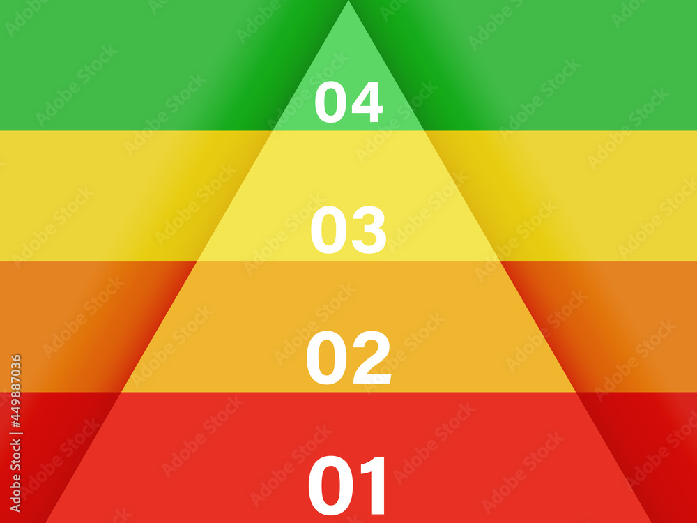 4 level pyramid template image. Clipart image vector de Stock | Adobe Stock