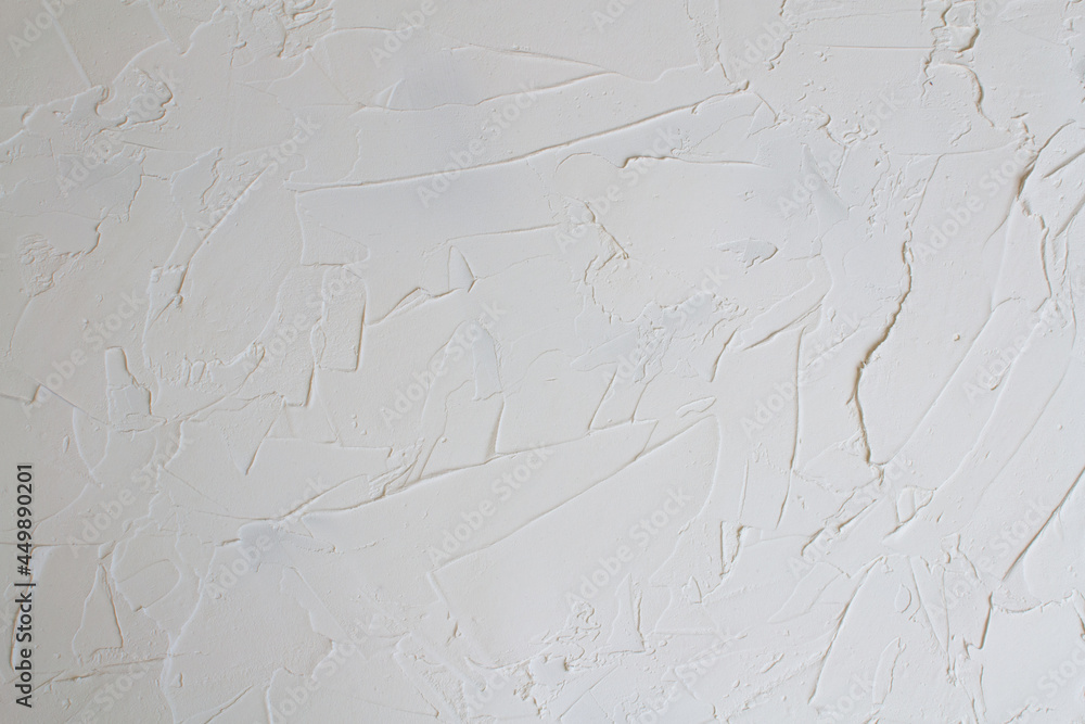 Ragged white wall texture. Plaster texture on the surface. Stock Photo ...