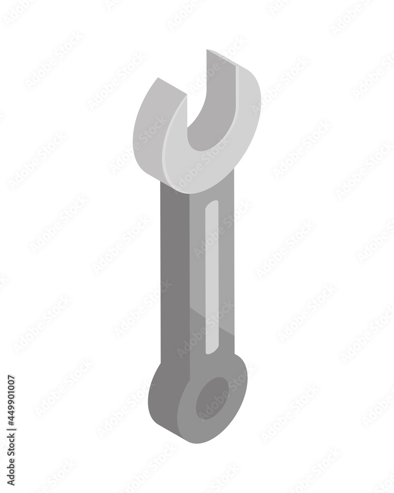 wrench tool isometric Stock Vector | Adobe Stock