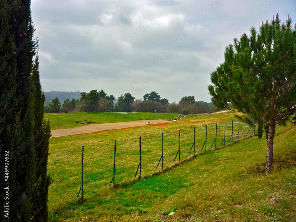 Olympia, birth place of Olympic Games, in Greece famous landmark of ...