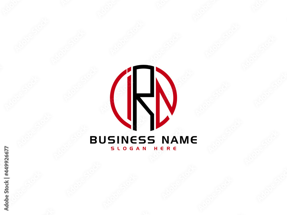 Letter IRN Logo Iocn Vector Image For Business Stock Vector | Adobe Stock