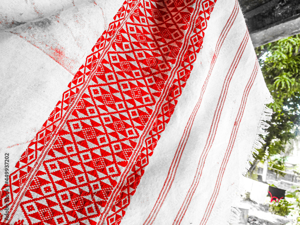 Foto de tribal pattern ( assamese pattern ) of northeast india which is ...