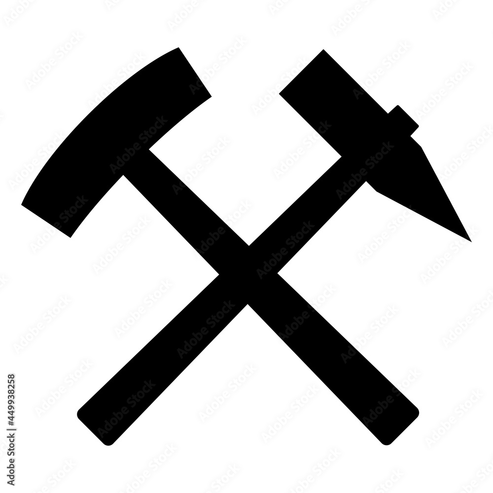 ngi1280 NewGraphicIcon ngi - german - Bergbau Piktogramm . Symbol des ...