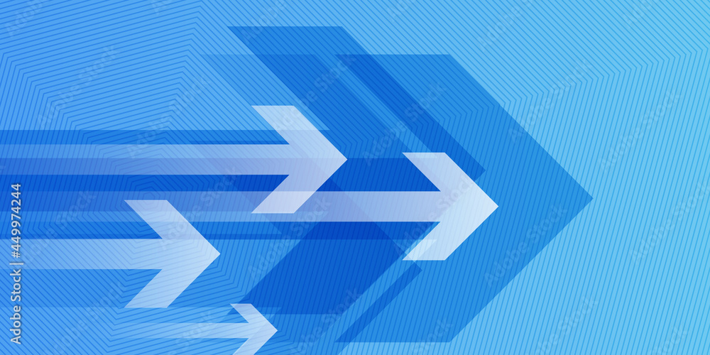 Arrow graphics. Blue background. Design element. Stock Vector | Adobe Stock