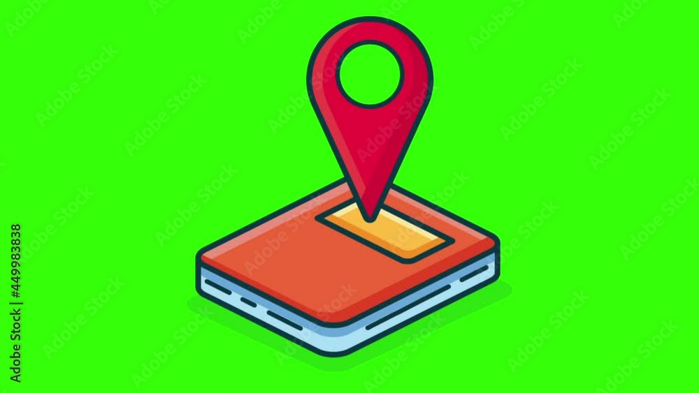 Address book concept symbol animation on green screen background Stock ...