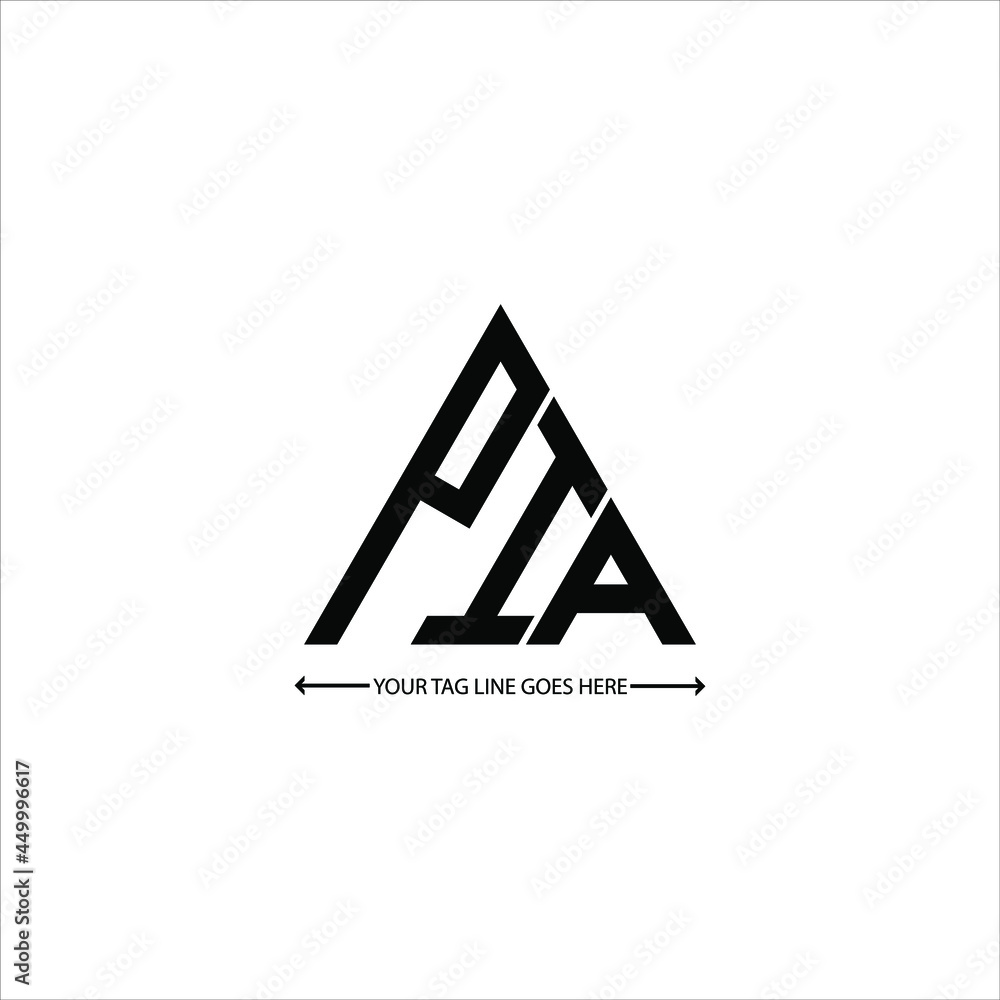 PIA letter logo creative design. PIA unique design Stock Vector | Adobe ...