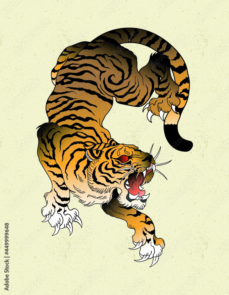 Japanese Tiger Print