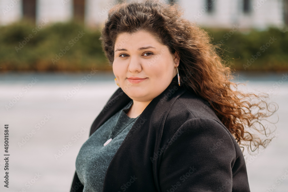 body positive plus size woman imperfection beauty Stock Photo | Adobe Stock