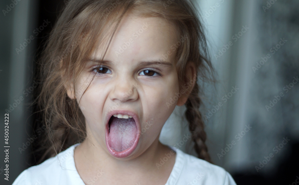 little child screaming Stock Photo | Adobe Stock