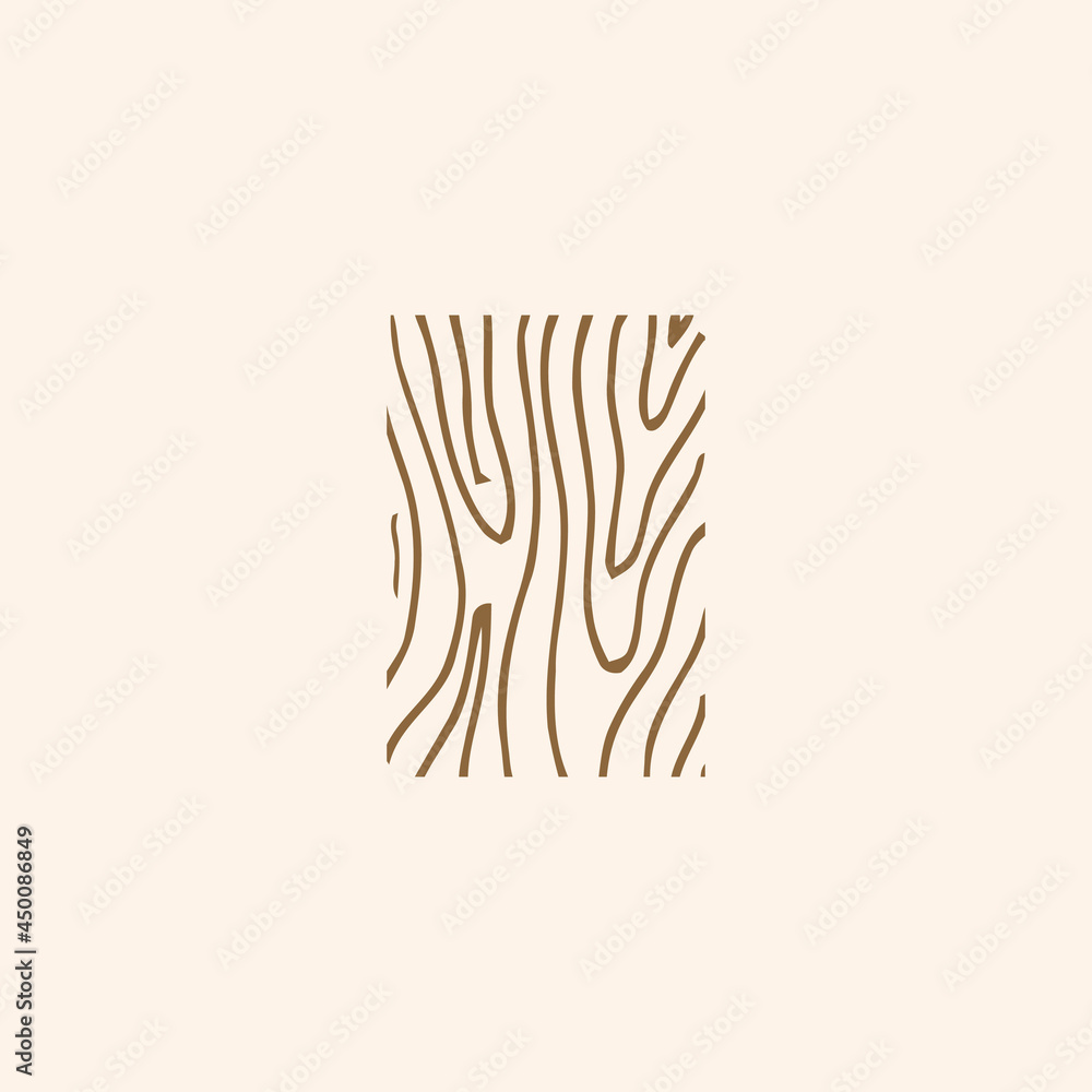 wood texture, wood logo design vector illustration Stock Vector | Adobe ...