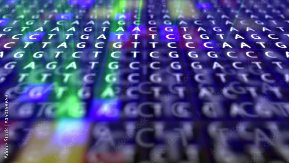Loopable: Genetic mapping DNA sequence analysis 3D abstract background ...