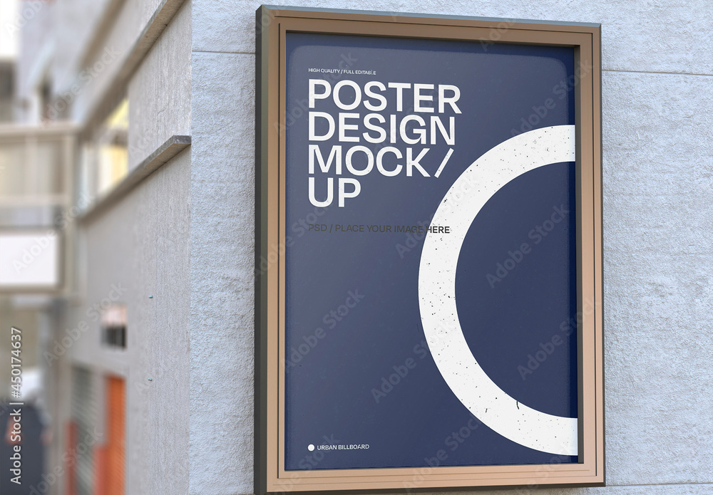Square Poster Mockup Stock Template | Adobe Stock