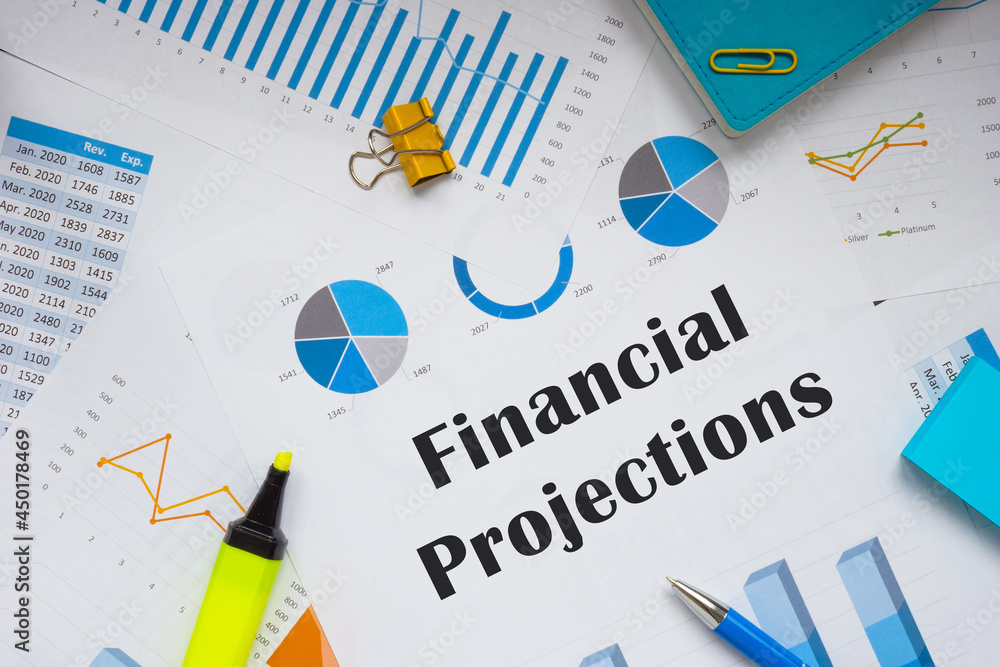Financial concept meaning Financial Projections with inscription on the ...