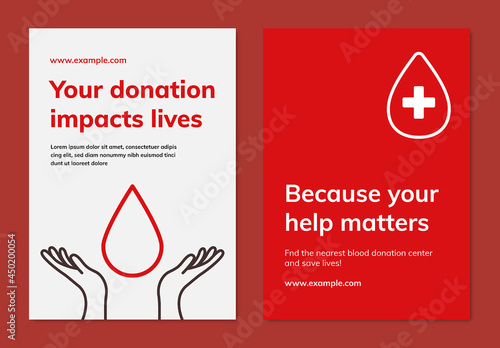 Editable Poster Template for Blood Donation Campaign Stock Template ...