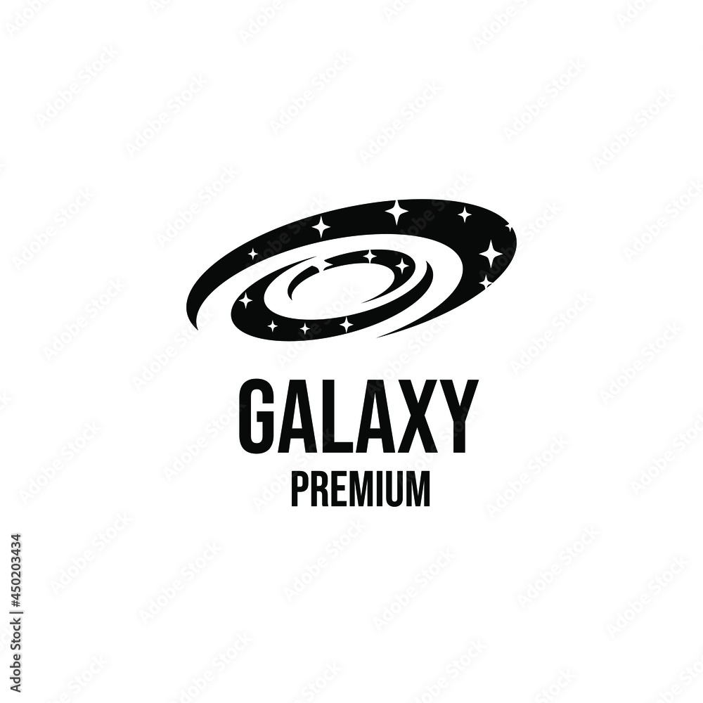 Galaxy logo icon design vector illustration Stock Vector | Adobe Stock