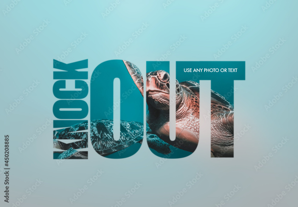 Knockout Effect Stock Template | Adobe Stock