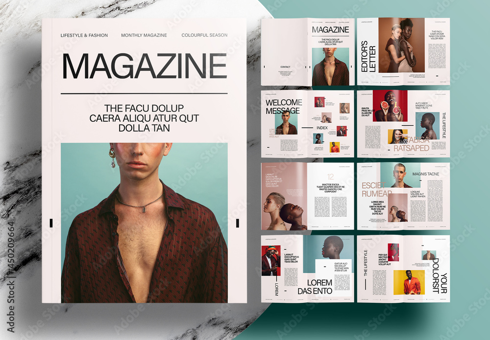 Trendy Magazine Layouts Fashion Magazine Layout Design (3) | Images