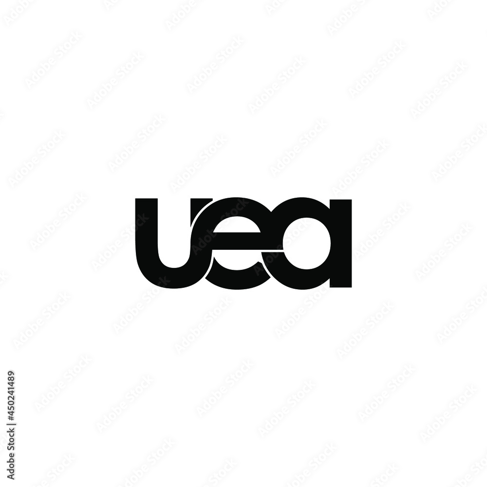 uea initial letter monogram logo design Stock Vector | Adobe Stock