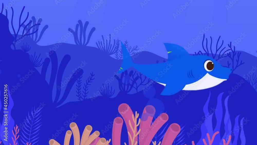 Cartoon Underwater Fish Animation Stock Video | Adobe Stock