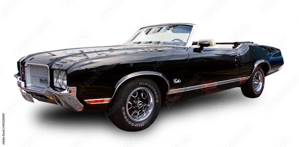 1972 Luxury American Oldtimer convertible car Oldsmobile Cutlass ...