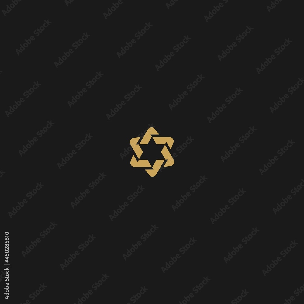 hexagram star logo, star hexagram logo, star logo, hexagram logo ...