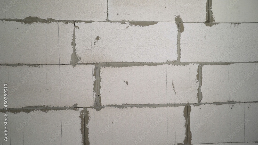 White brick wall texture background for a block of stone tiles. White ...