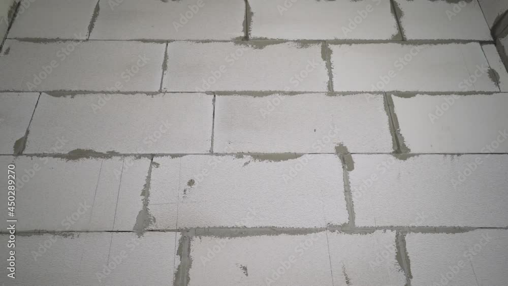 White brick wall texture background for a block of stone tiles. White ...