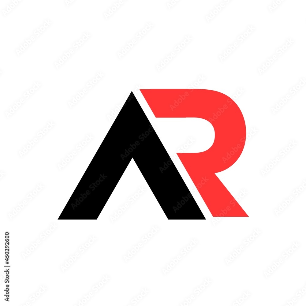 AR logo design Stock Illustration | Adobe Stock