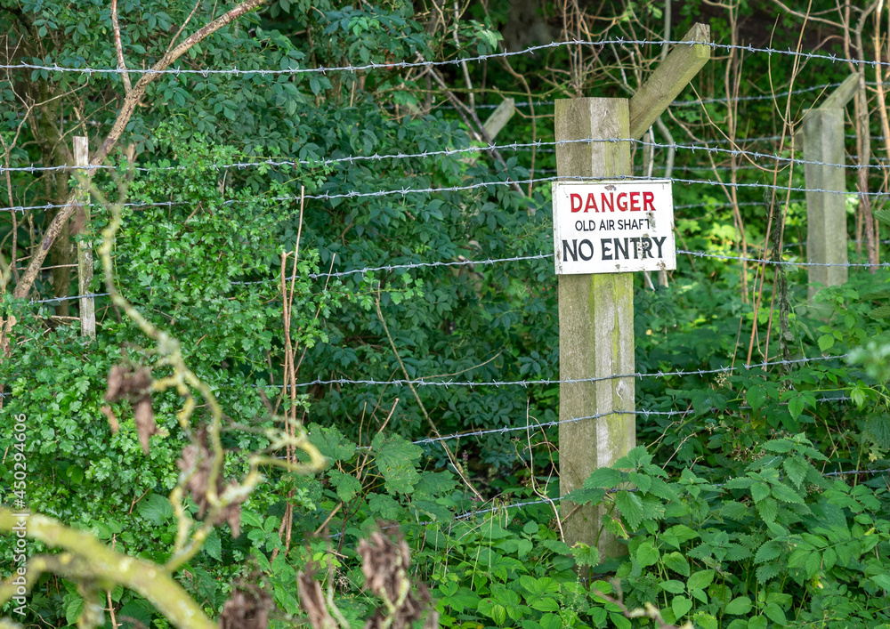 Danger no entry sign Stock Photo | Adobe Stock