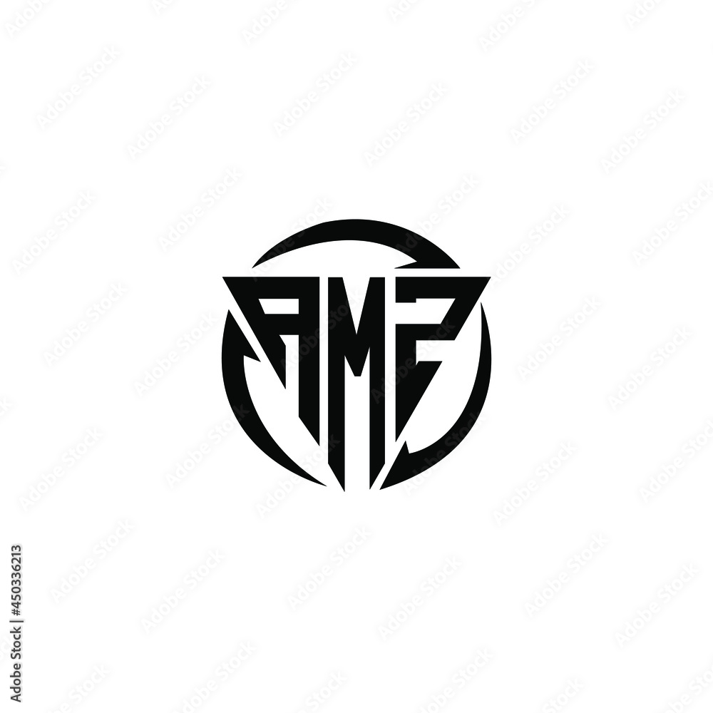 AMZ letter logo abstract design. AMZ unique design, AMZ letter logo ...