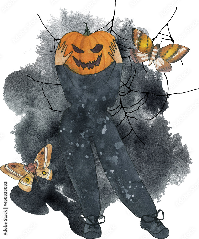 halloween ghost clipart, Horror fall sublimation clip art, spooky ...
