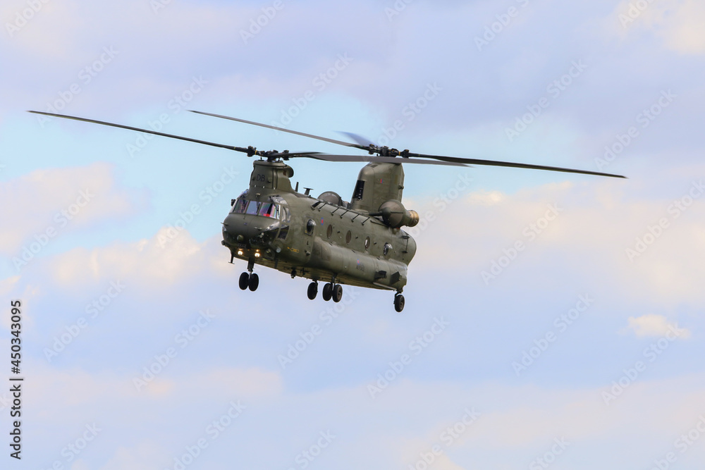 Royal Air Force chinook heavy lift helicopter Stock Photo | Adobe Stock