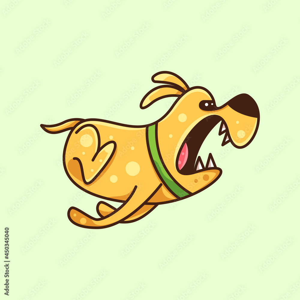 DOG JUMP FOR CHARACTER, ICON, LOGO, STICKER AND ILLUSTRATION Stock ...