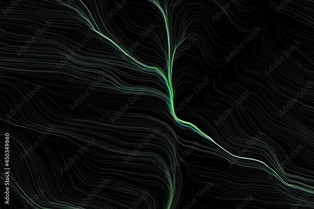 Silk Lines texture acting like nerves on a black screen, backdrop ...
