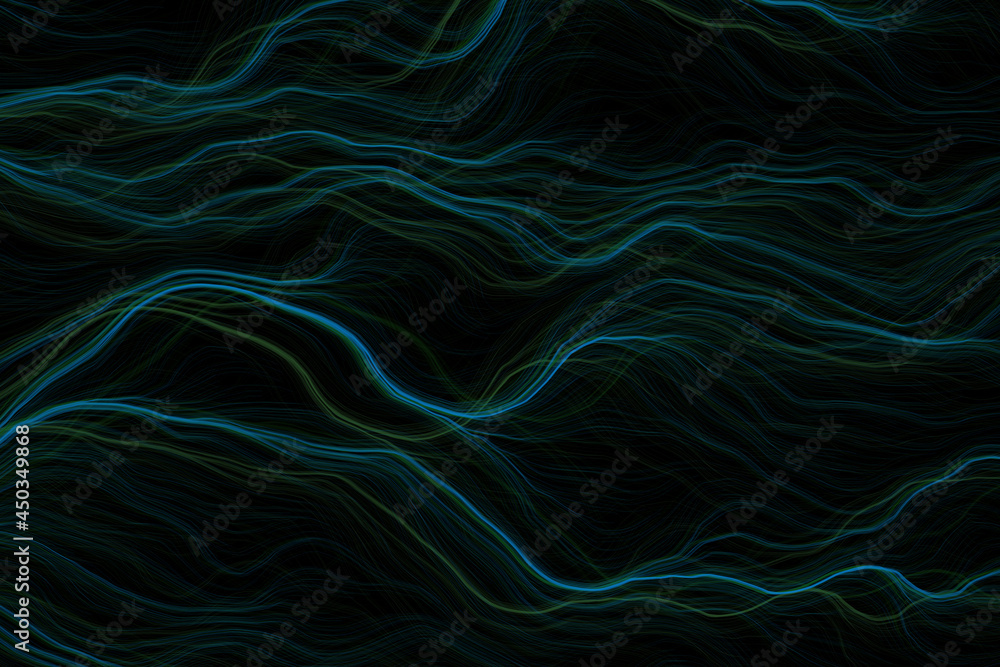 Silk Lines texture acting like nerves on a black screen, backdrop ...