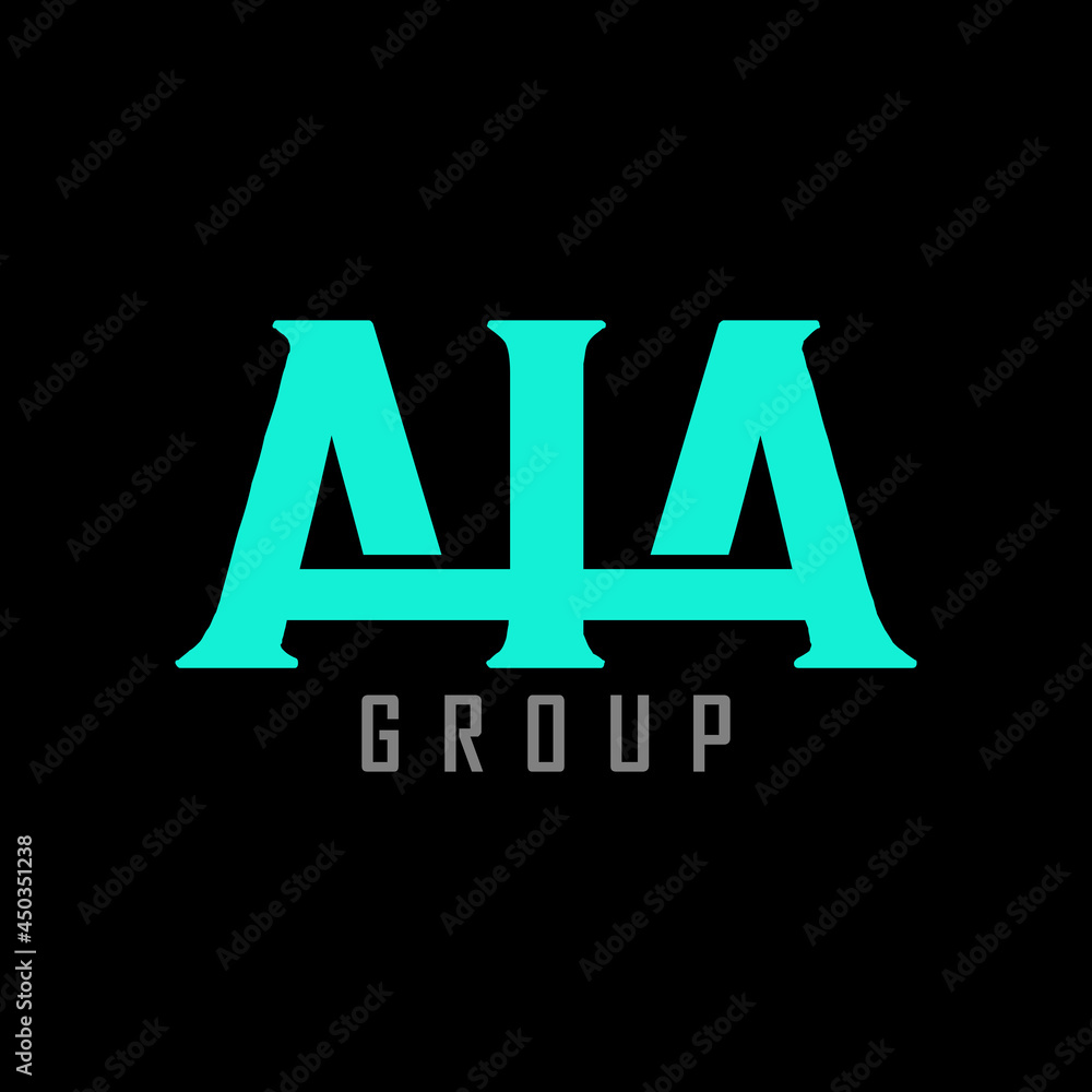 Basic RGB letter AIA logo Stock Vector | Adobe Stock
